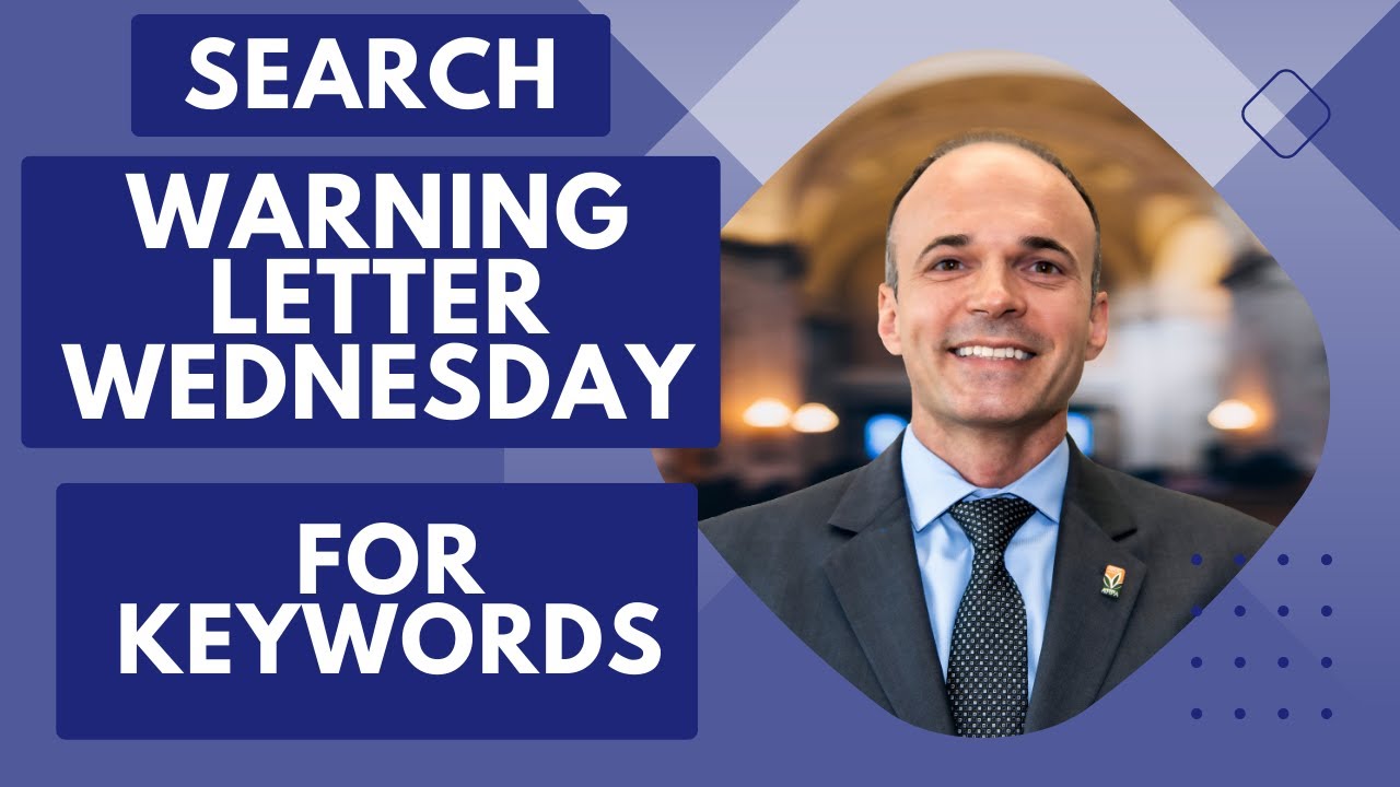 Easily Search Old Warning Letter Wednesday Posts! - YouTube