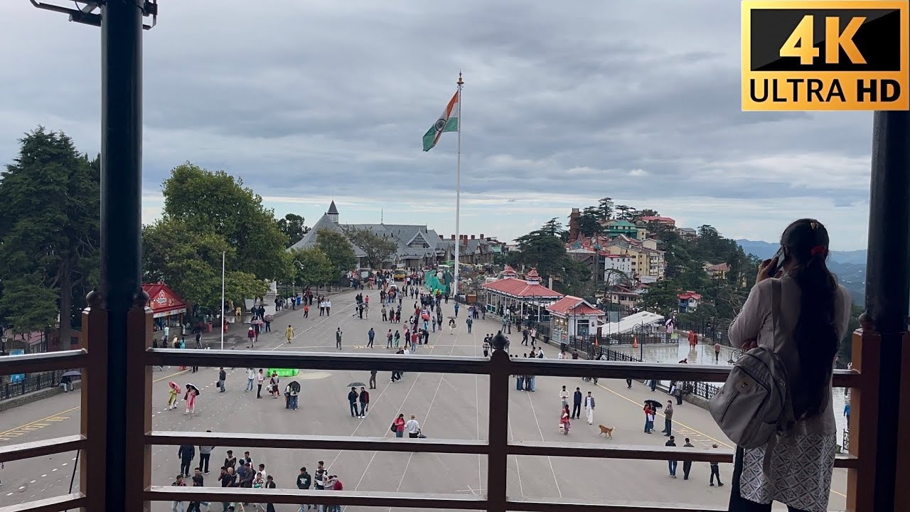 Beautiful shimla mall road and Ridge walking tour [4K UHD] - YouTube