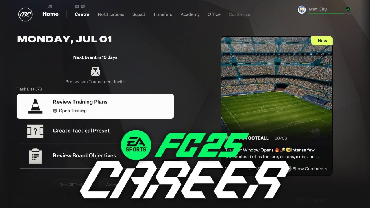 FC 25 CAREER MODE GAMEPLAY! | Full Breakdown - YouTube