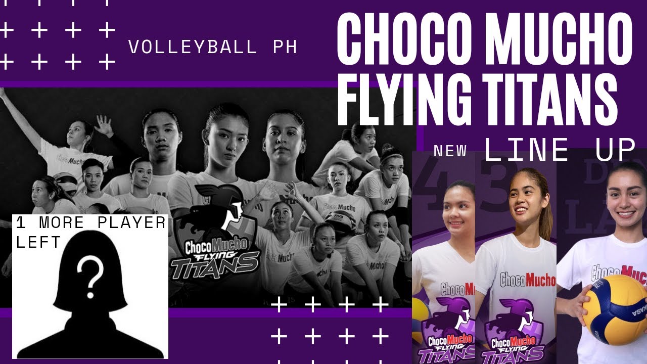 CHOCO MUCHO FLYING TITANS LINE UP | PVL 2020/21 - YouTube