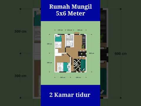RUMAH KECIL 5X6 METER- 2 KAMAR TIDUR😲😲