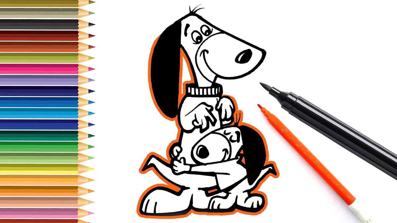 Drawing Augie Doggie and Doggie Daddy - YouTube