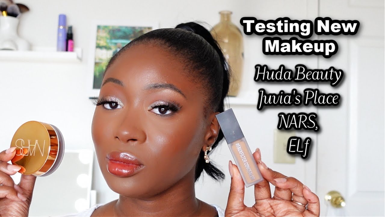 TRYING NEW MAKEUP : HUDA BEAUTY FAUX FILTER CONCEALER, NARS CREAM ...