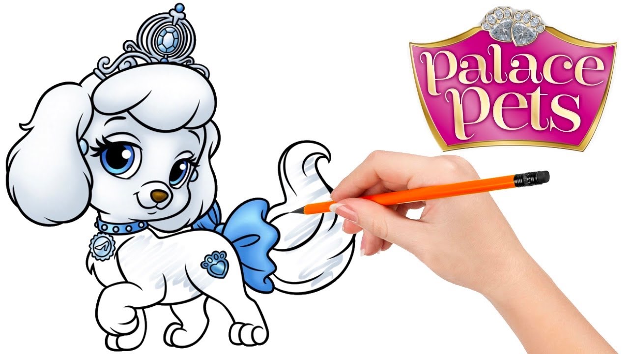 How to draw Cinderella's Pumpkin from Palace Pets - YouTube