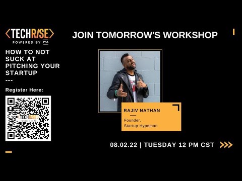 How To Not Suck At Pitching Your Startup! with Startup Hypeman x TechRise! - YouTube