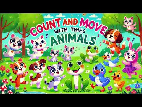 Count and Move with the Animals | Fun Counting Song for Kids! - YouTube