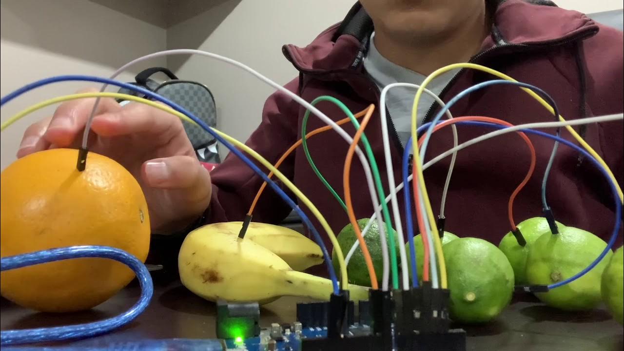 Piano con frutas arduino - YouTube