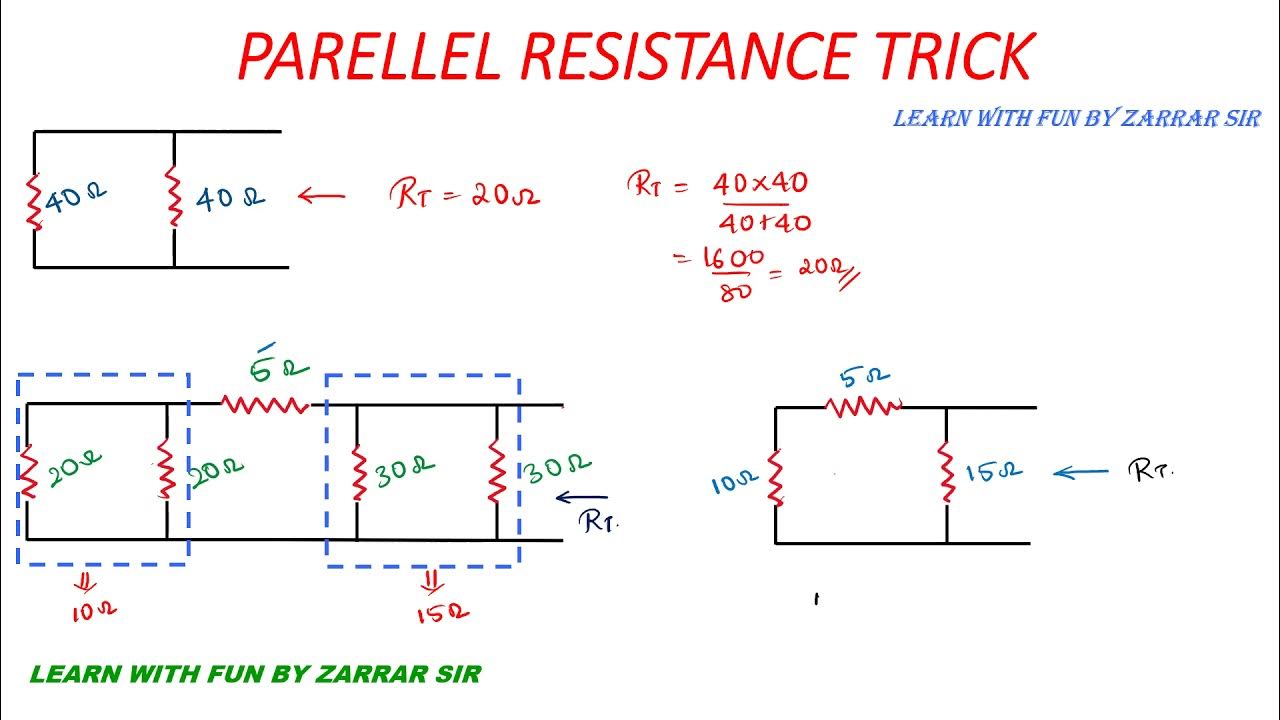 Parellel resistance trick in Just 3 min - YouTube