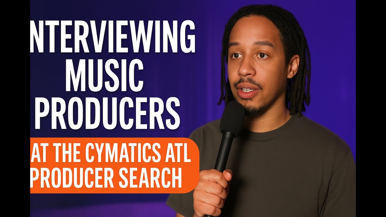 Interviewing music producers at the Cymatics Atlanta Producer Search ...