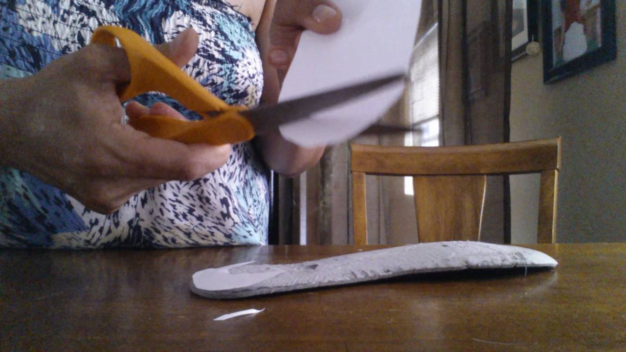 Homemade orthotic - YouTube