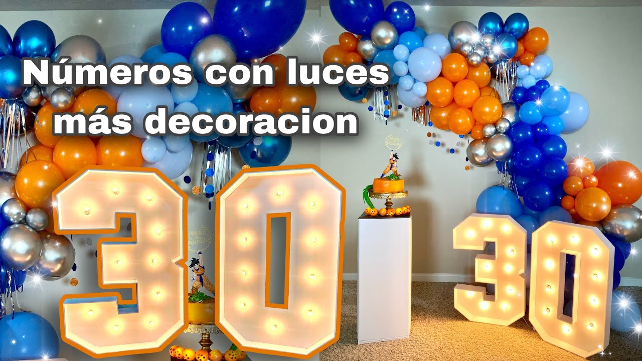 DIY número con luces de foam board y decoración - YouTube