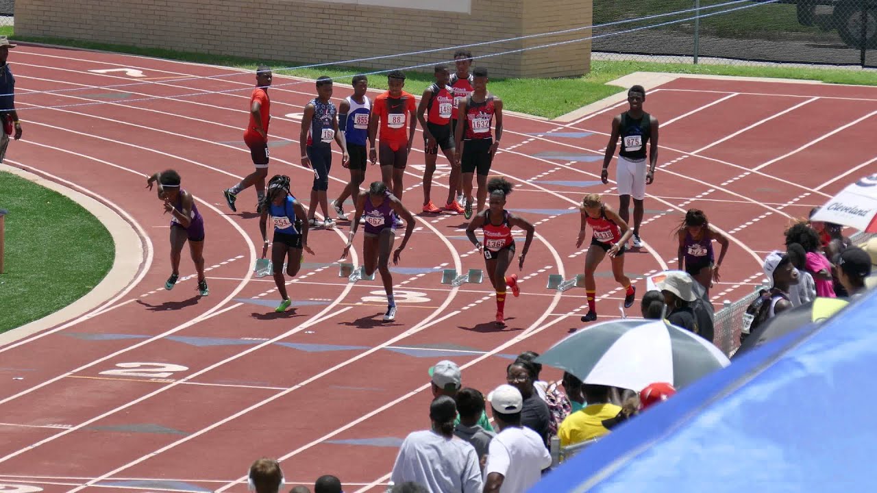 2015 REGION 12 CHAMPIONSHIPS 13-14 YR GIRLS 100 METER FINAL - YouTube