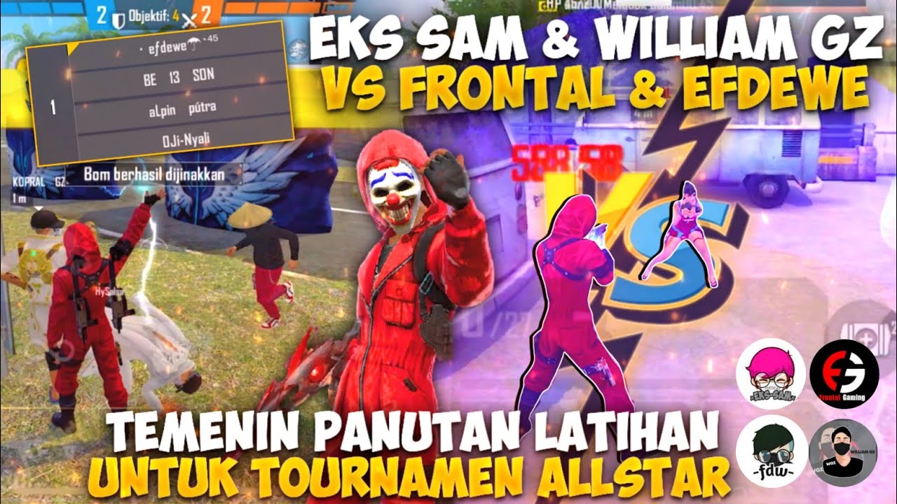 EKS SAM & WILLIAM GZ VS FRONTAL & EFDEWE!! FUN MATCH TEMENIN PANUTAN ...