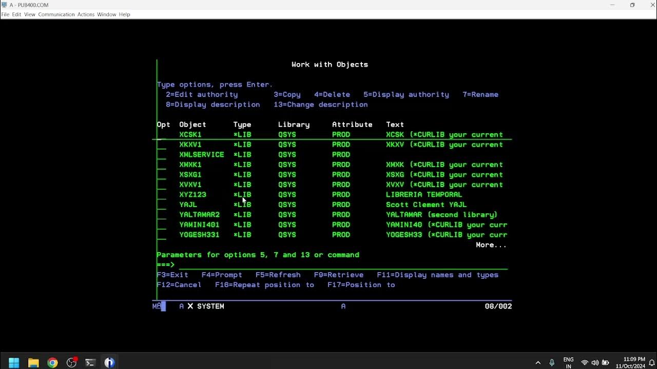 Introduction to AS400 (IBM i) and CL - YouTube