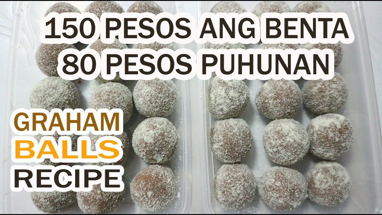 GRAHAM BALLS RECIPE | HOW TO MAKE GRAHAM BALLS WITH COSTING | NEGOSYO ...