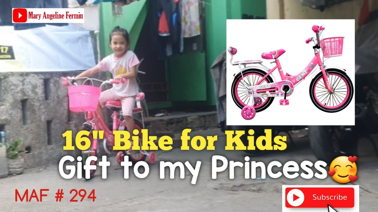 16" Bike For Kids Gift to My Princess | MAF # 294 - YouTube