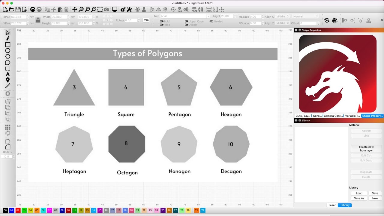 How To Draw Polygons In Lightburn YouTube How To Draw Polygons In Lightburn YouTube