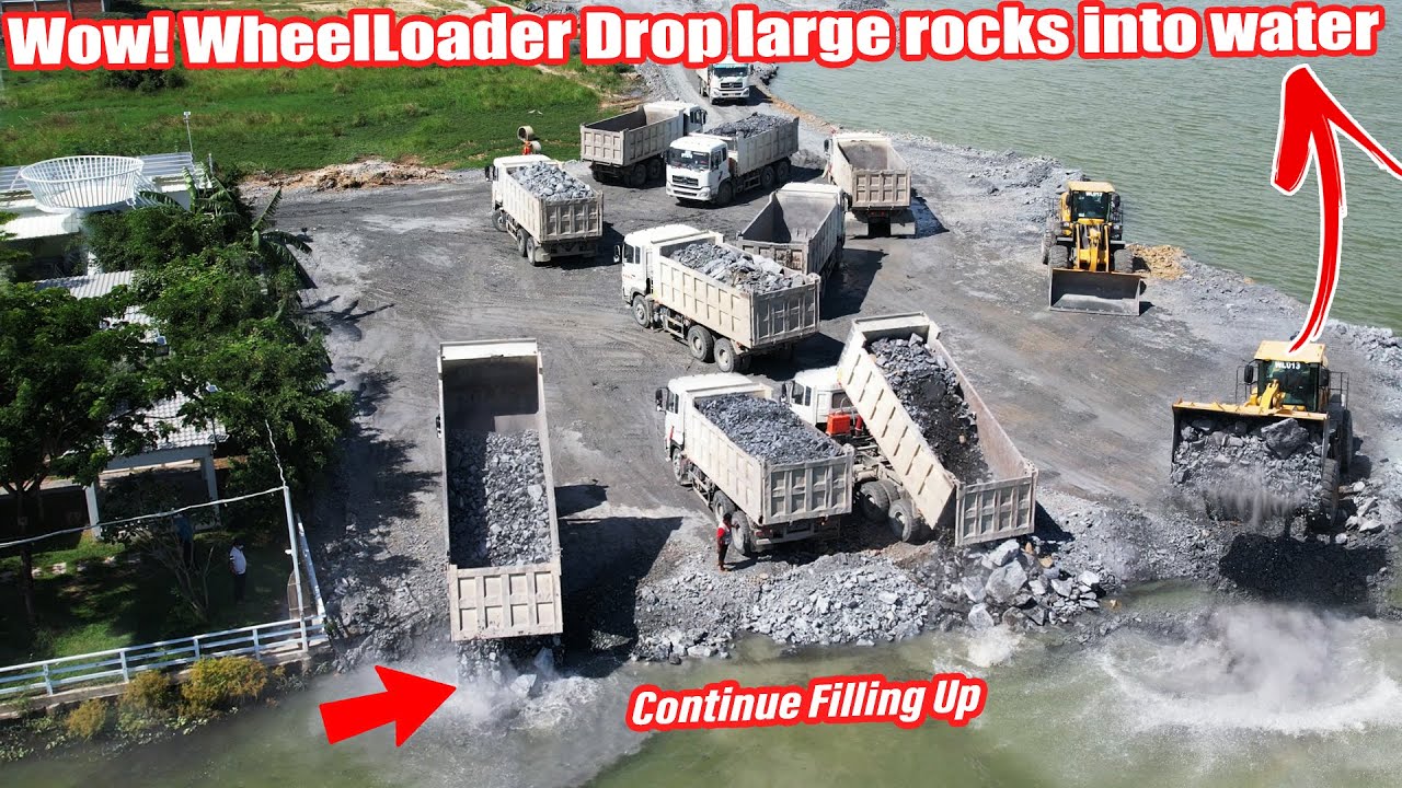 Part 180| Wow! Excellent Trucks Loading stones Fill Up! with ...