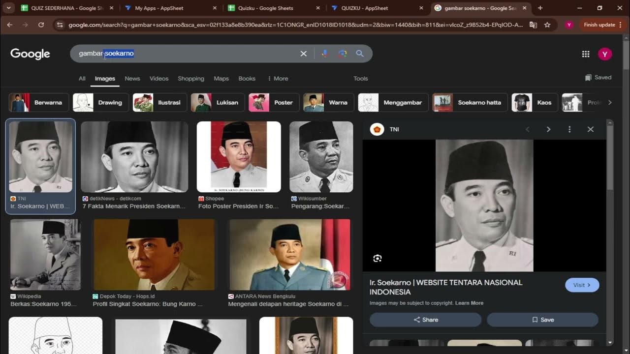 Tutorial membuat quiz dengan APPSHEET - YouTube