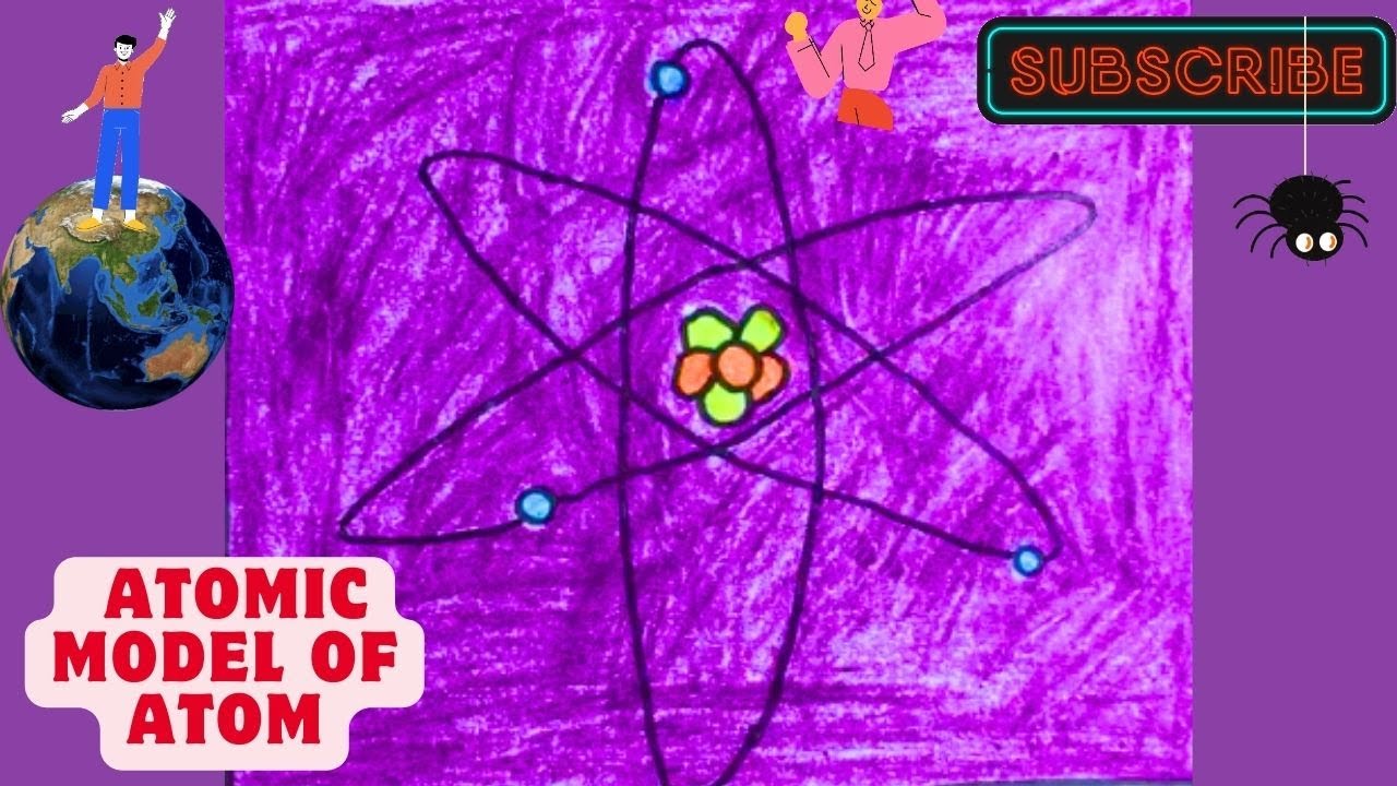 DRAWING ATOMIC MODEL OF ATOM ! ATOMIC MODEL ART ! EASY DRAWING FOR ...