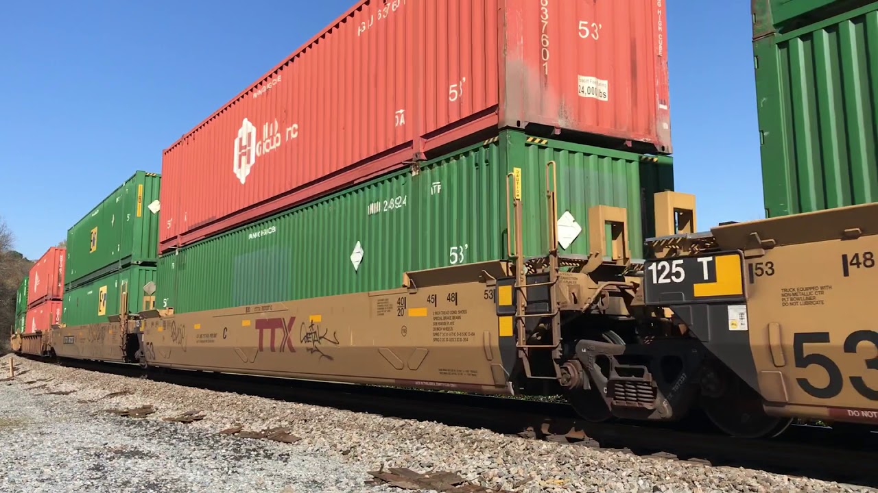 NS 1136 Leads NS 221 [With NS 1074 (Lackawanna Unit) 3rd] Thru Norcross ...