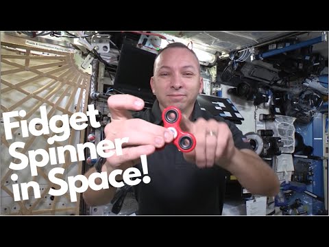 What Happens When You Spin a Fidget Spinner in Space - YouTube