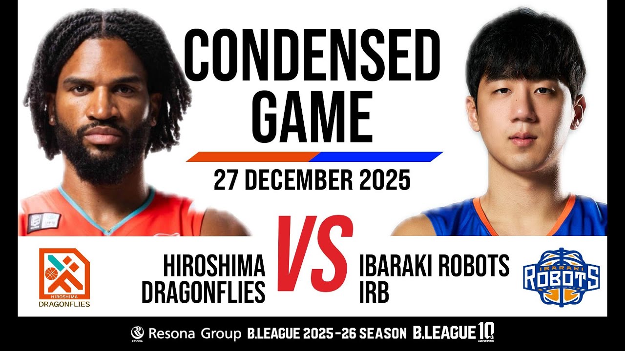 Hiroshima Dragonflies vs. Ibaraki Robots - Condensed Game - YouTube