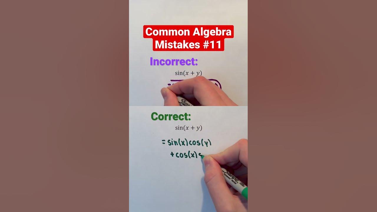 Common Algebra Mistakes #11 #Shorts #algebra #mistakes #math #maths # ...