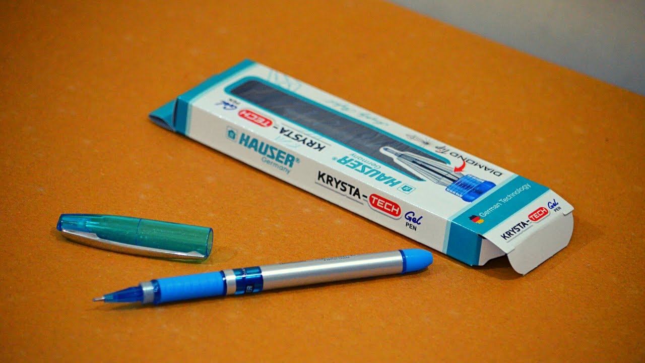 Unboxing and Review of Hauser krysta Tech Gel Pen for students - YouTube