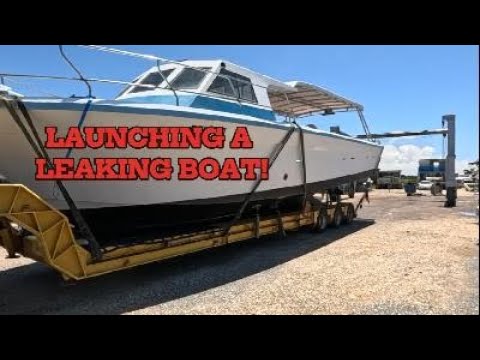 Launching a LEAKING Boat - YouTube