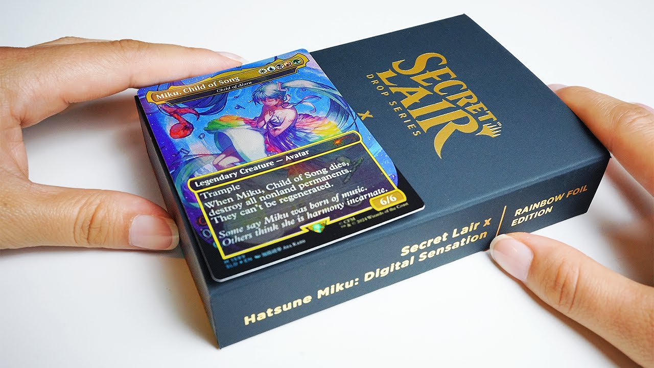 ASMR Unboxing MTG Secret Lair x Hatsune Miku: Digital Sensation ...