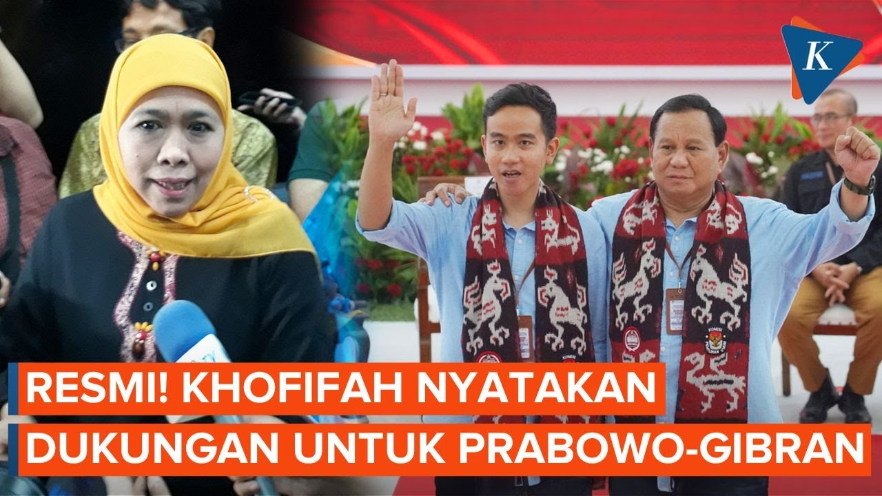 Khofifah Nyatakan Dukung Prabowo Gibran Di Pilpres 2024 Youtube