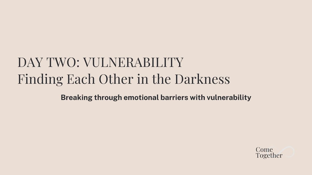 Come Together Catalyst Day 2 : Vulnerability Exercises - YouTube