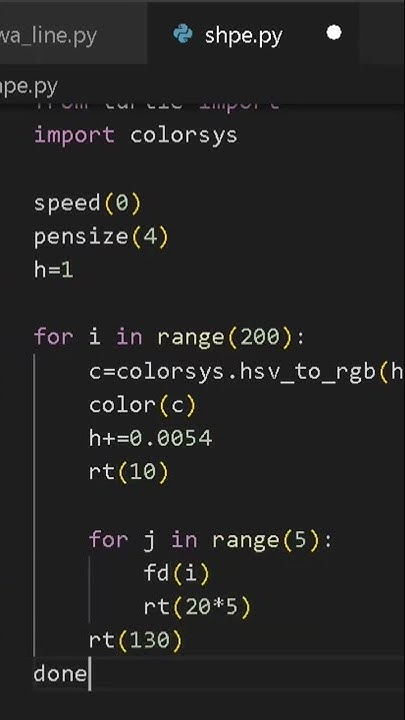 Python pattern program to print amazing pattern using turtle module for beginners #programming # ...