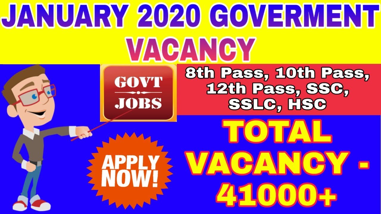 जनवरी 2020 की 15 बड़ी भर्तियां || Government Jobs 2020 || 41,000 ...