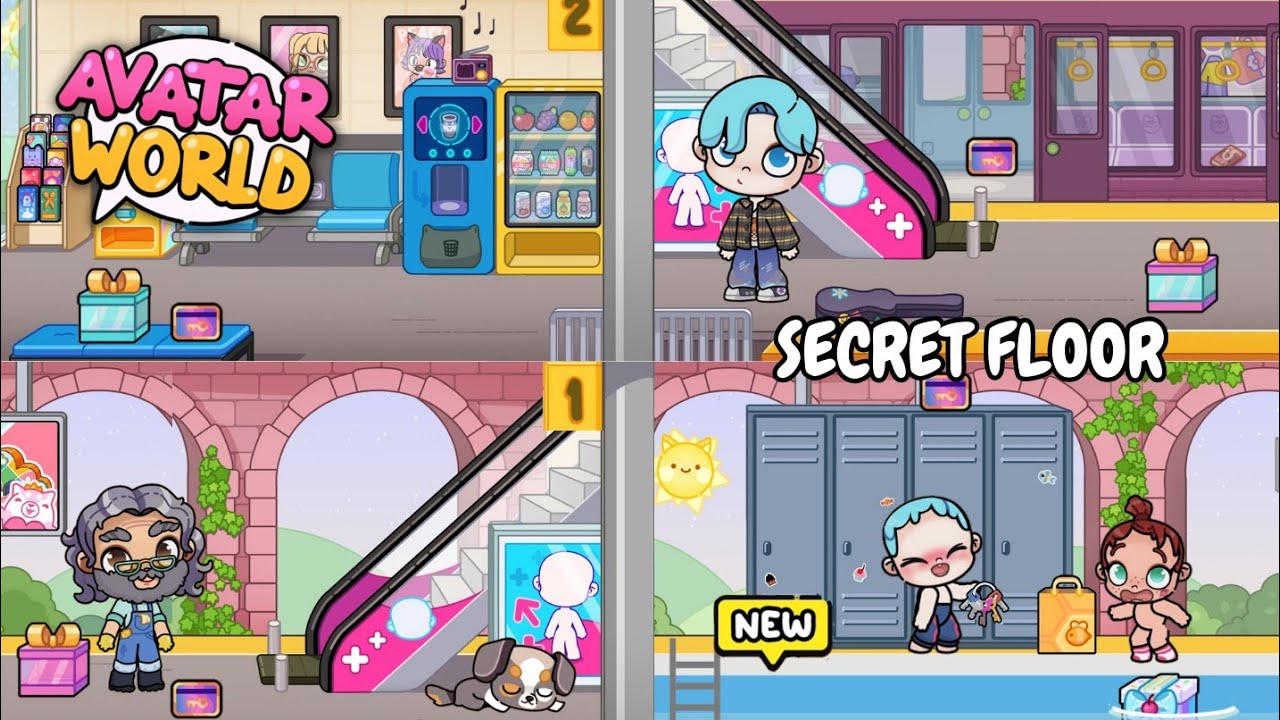 THE SECRET FLOOR AT STATION 😳 , AVATAR WORLD SECRETS , SUPER HACKs IN ...