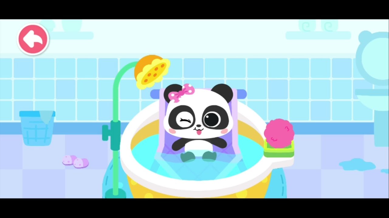 Memandikan Bayi Panda Sedang Mandi - YouTube