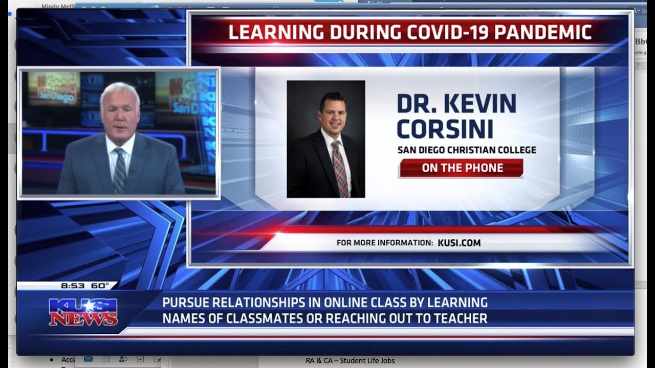 SDCC President Dr. Kevin Corsini Shares Advice on Learning From Home ...