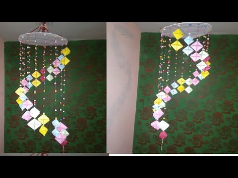 Making Wind chime with Paper ️ ️ - YouTube