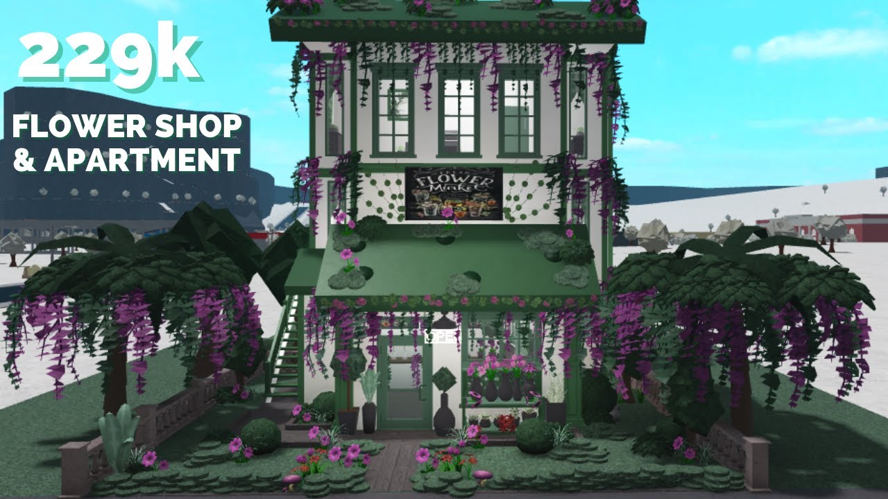 Florería y Apartamento 229K Tutorial Bloxburg - YouTube