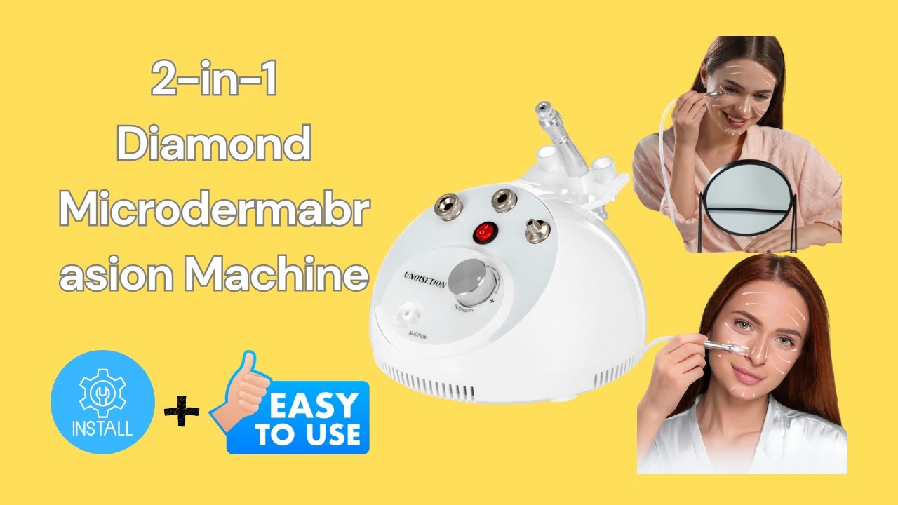 UNOISETION 2 in 1 At-Home Diamond Microdermabrasion Machine: Setup ...