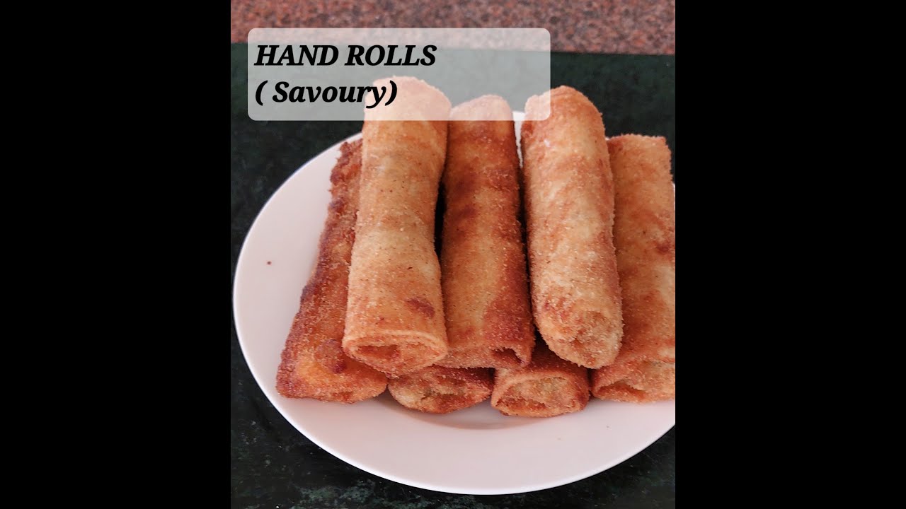 Hand rolls ( savoury snack) in 10 mins. - YouTube