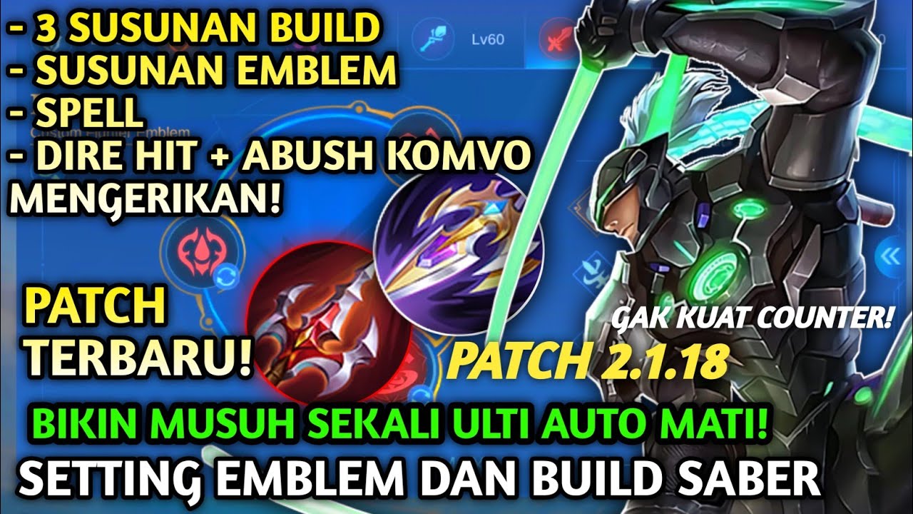 SABER ROAM IS REAL! SET BUILD SABER TERSAKIT 2025 1 HIT MODAR! SABER ...
