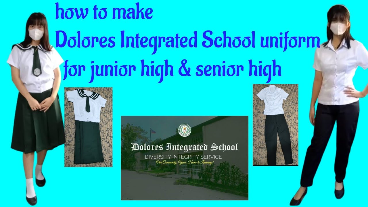 how to sew junior & senior high uniform || Dolores integrated school ...