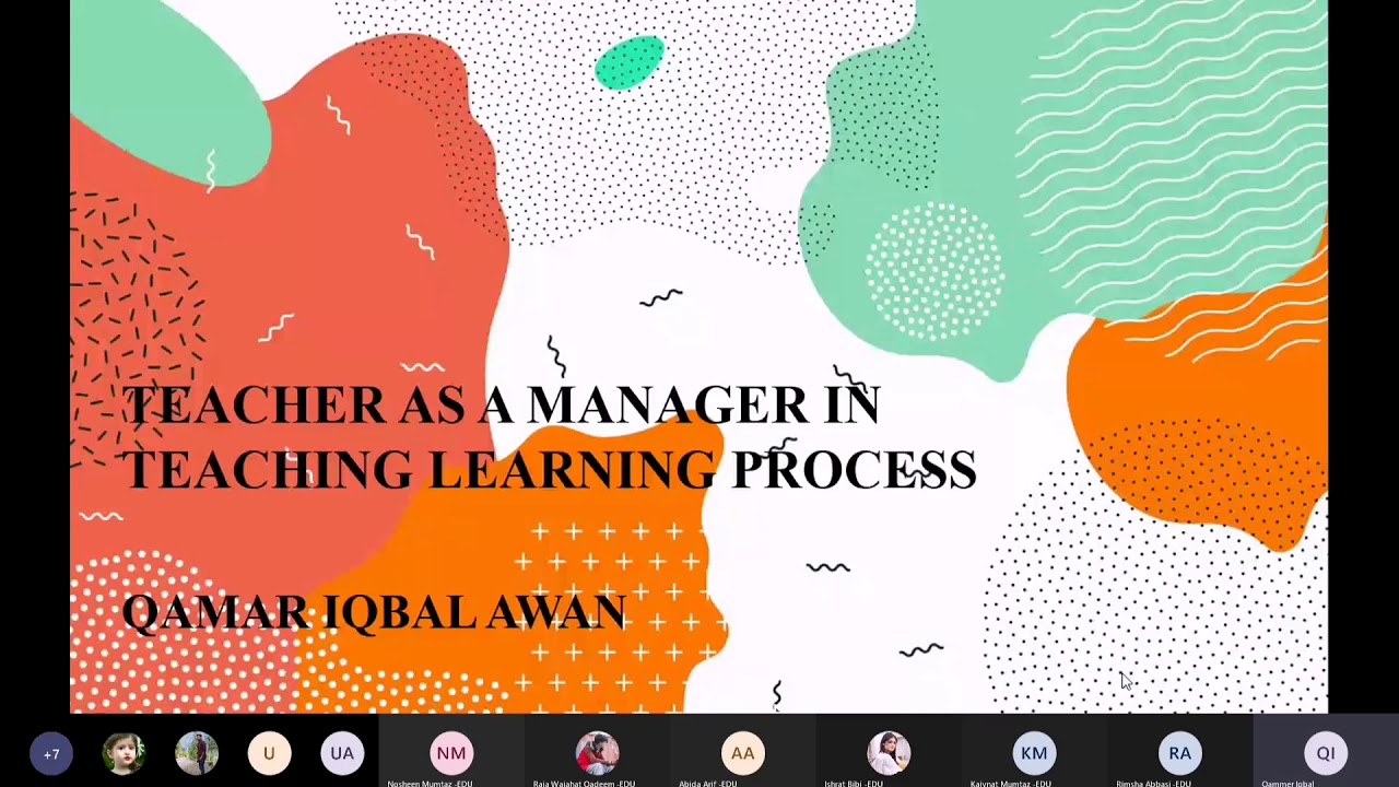 Teacher As A Manager In Teaching Learning Process || Teacher As Manager ...
