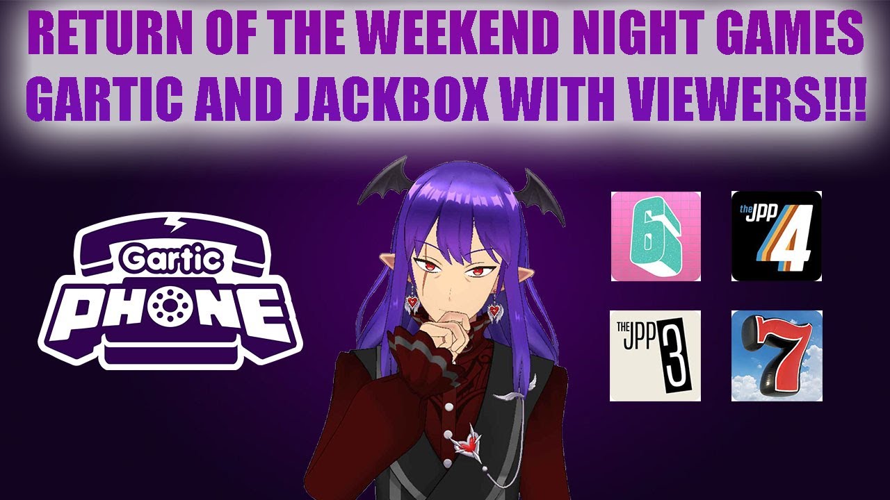 Return of the Weekend Night Games! Gartic Phone and Jackbox Party games ...