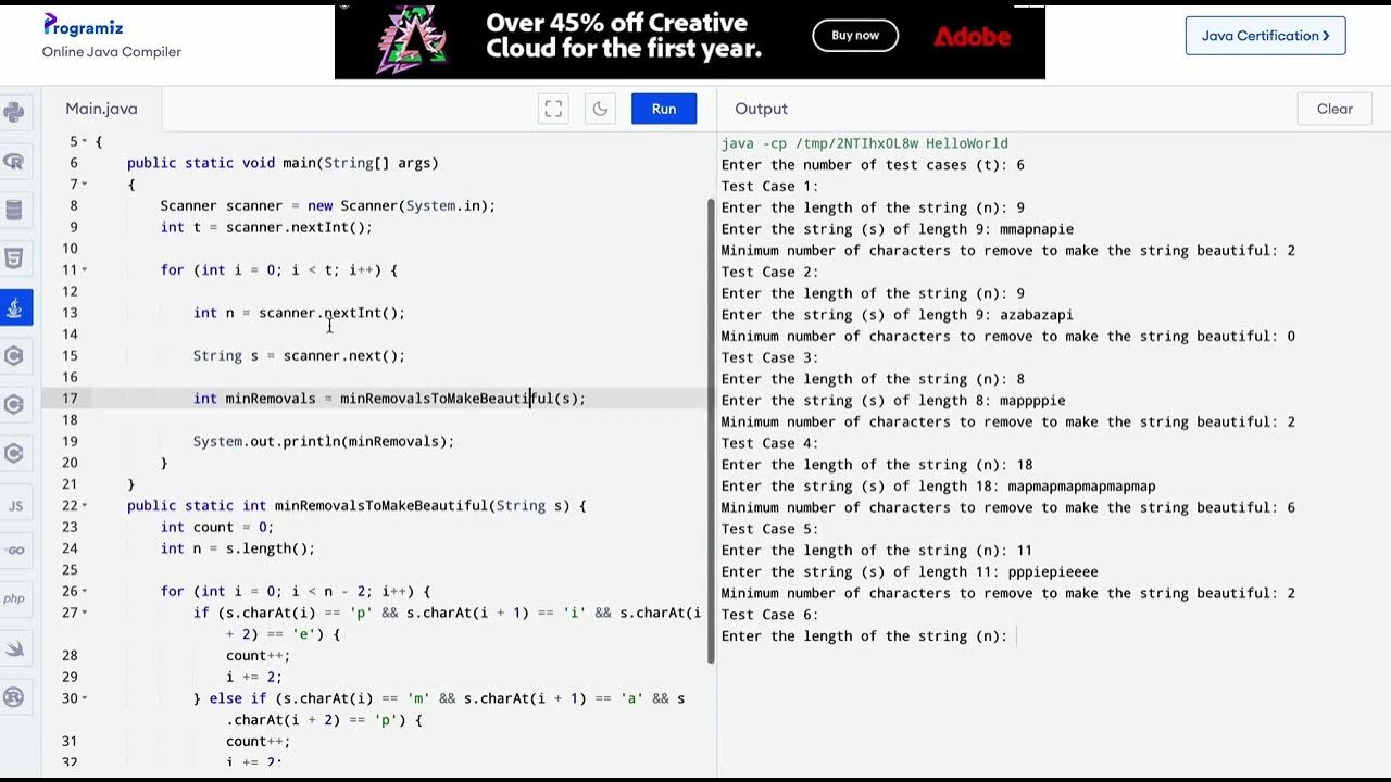Rudolf and the Ugly String Solution | Codeforces Round 933 - YouTube