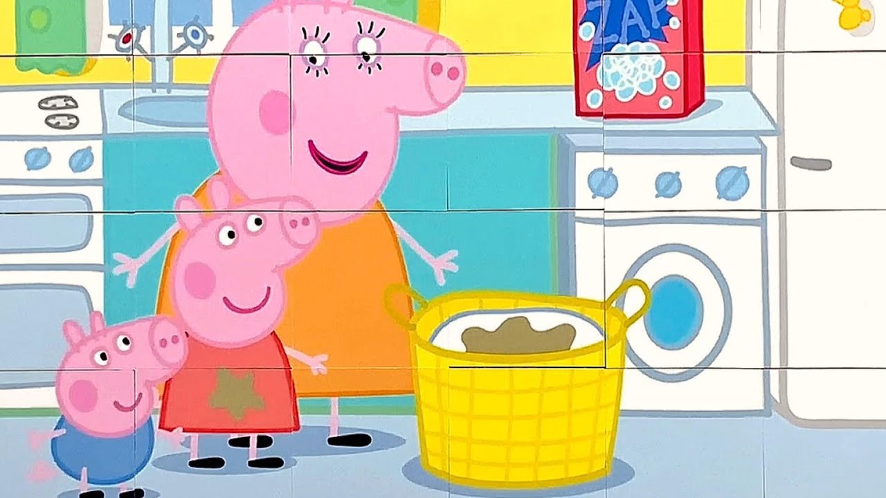 Let's Do The Laundry, Peppa | Peppa Pig | Puzzle for kids and for fun ...