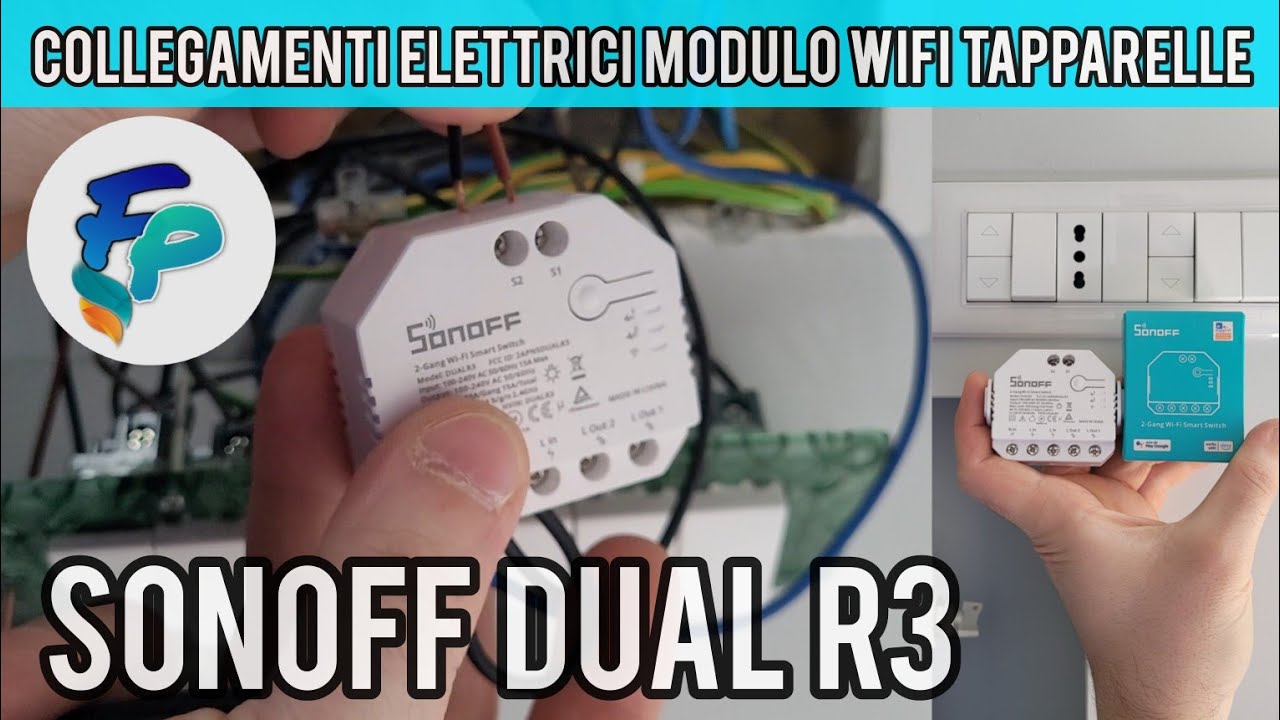 Installare Sonoff Dual R3 su tapparella elettrica - YouTube