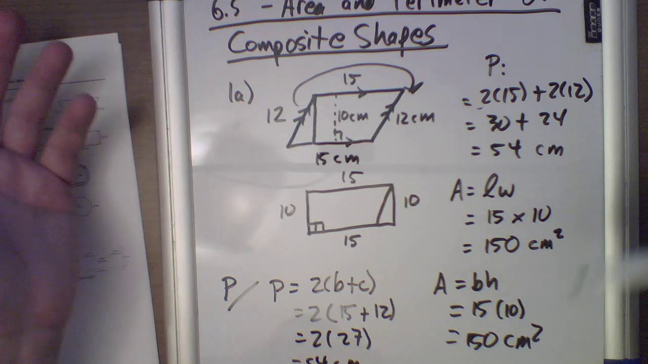 6.5 - Area and Perimeter of Composite Shapes - YouTube